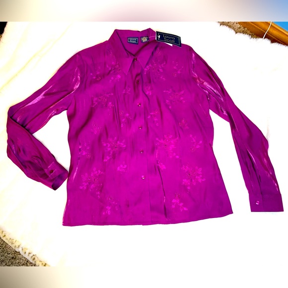 Laura Scott | Tops | Vintage Laura Scott Shirt | Poshmark